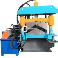 China Steel Roofing Sheet Ridge Cap Roll Forming Machine PLC Control for sale