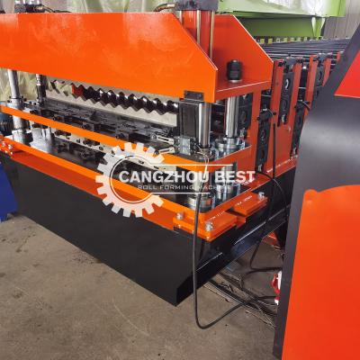 China 45#Steel Double Layer Roof Panel Roll Former 8 - 12m/Min for sale
