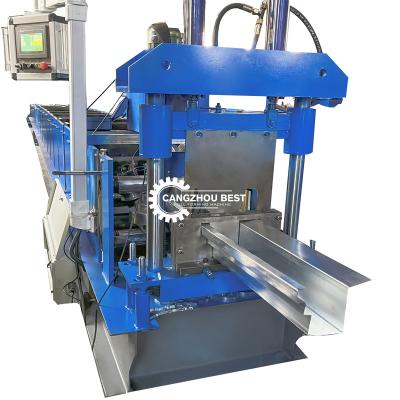China Steel Rain Water Gutter Roll Forming Machine Hydraulic for sale
