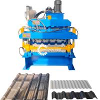 China Ibr Roof Sheet&Roof Tile Double Layer Roofing Cold Roll Forming Machine 5.5 KW for sale