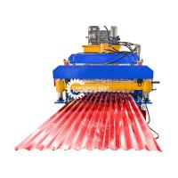 China Color Steel HRB60 Double Layer IBR Roof Sheet Forming Machine 6.5mx1.4mx1.4m for sale