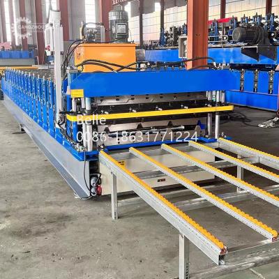 China Color Steel  TR4 TR5 Trapezoidal Sheet Roll Forming Machine 3kw for sale