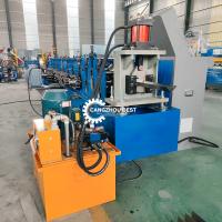 China Galvanized Steel L Shape Angle Roll Forming Machine Hydraulic Cutting Type 3phases for sale