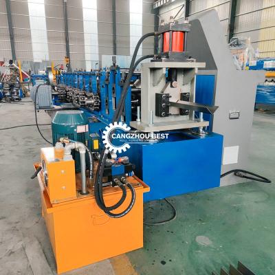 China Galvanized Steel L Shape Angle Roll Forming Machine Hydraulic Cutting Type 3phases for sale
