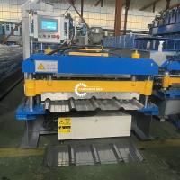 China Tr5 PV5 Color Steel Roofing Sheet Roll Forming Machine PLC Cotrolled for sale