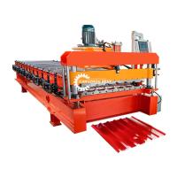 China 7 Ribs R Panel Metal IBR Sheet Roll Forming Machine Hydraulic Cutting for sale