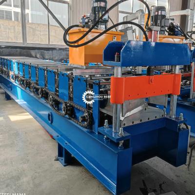 China Steel Roof Sheet Ridge Cap / Roll Top IBR Roof Sheet Roll Forming Machine PLC for sale