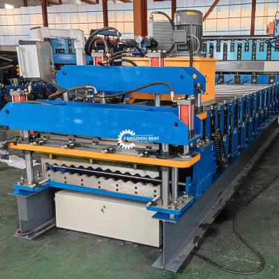 China Double Layer IBR Roof Sheet/Tile&Corrugated Steel Profile Roll Forming Machine for sale