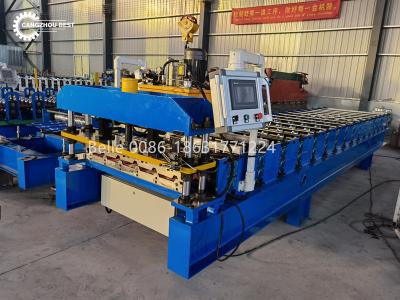China TR6 Aluzinc Roofing Sheet Roll Forming Machine 8 - 12m/Min for sale