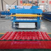 China Embossed Metal Tile Forming Machine 8 - 12m/min Speed for sale