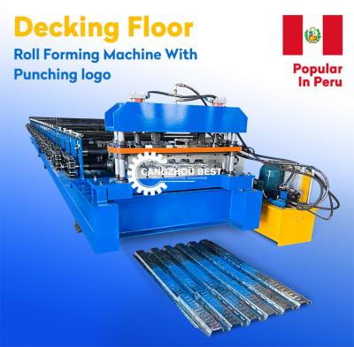 China 15-20m/Min Floor Deck Roll Forming Machine Plc Control System for sale