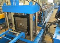China Ajustable Size 80 - 300 mm Z Purlin Roll Forming Machine Roofing Usage for sale