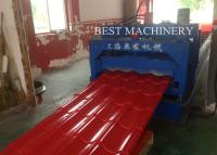 China Construction Metal Glazed Steel Roof Tile Roll Forming Machine High Speed Making for sale