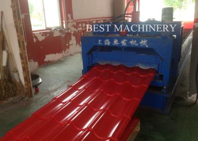 China Construction Metal Glazed Steel Roof Tile Roll Forming Machine High Speed Making for sale
