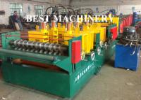 China Quick Change Size Ladder Type Cable Tray Forming Machine Punching Holes for sale