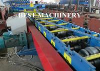 China Hydraulic Punching Shutter Door Frame roll forming machine Gear Box or Chain Type for sale