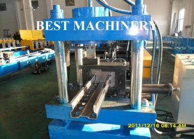 China Upright Shelf Frame Storage Rack Roll Forming Machine Profile Type for sale