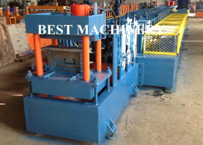 China Galvanized 5mm Thick U Channel Roll Forming Machine for Highway Guardrail for sale