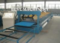 China Corrugated Zinc Coated Metal Sheet Roof Roll Forming Machine Electrical System for sale