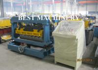 China Arc Shape Roll Tie / Gazed Shape Steel Tile Forming Machine Galvanized Aluminum for sale