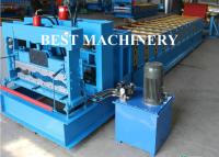 China Trapezoid Roof Tile Roll Forming Machine YX1100 Russian Type PPGI Material for sale