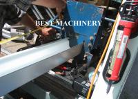 China 6 Inch Roofing Rain Gutter Roll Forming Machine PLC Control Cutting for sale