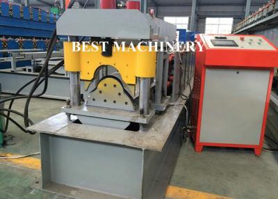 China Ridge Cap Roof Tile Roll Forming Machine / Metal Roof Profile Camber for sale