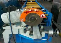 China Rectangle Shape Water Down Spout Roll Forming Machine Flying Saw Cutter for sale