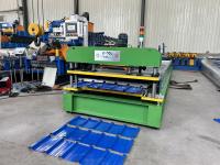China 4Kw PLC Controlled Roof Sheet Cold Roll Forming Machine With 18-20 Stations for sale