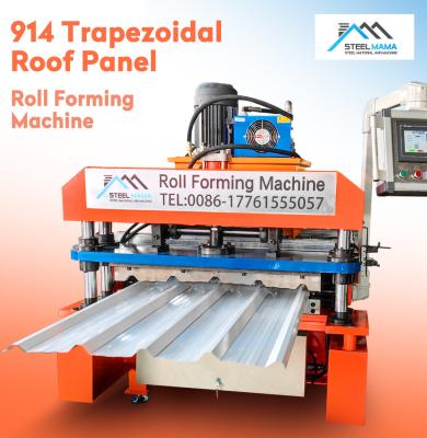 China 18-20 Station Roof Sheet Roll Forming Machine 0.3-0.8mm Hydraulic Cutting for sale