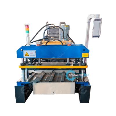China Hydraulic Cutting High Speed Automatic Rib Roofing Sheet Roll Forming Machine for sale