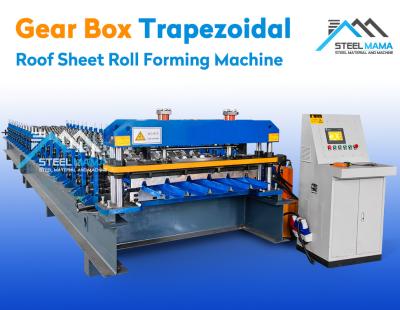 China 45# Steel Roller Hydraulic Cutting Roofing Sheet Roll Forming Machine With 5.5Kw for sale