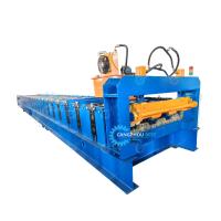 China Hydrauic Cutting Heavy Duty Decking Sheet Floor Roll Forming Making Machine for sale