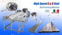 China PLC Automatic Metal Stud and Track Roll Forming Machine for C U L T Ceiling Grid Production for sale