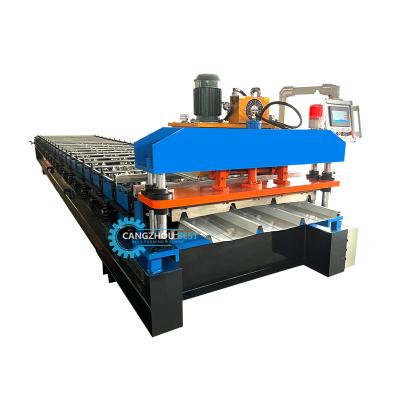 China 1220mm Coil Width Tr4 Roof Sheet Rolling Machine Steel Profile Making for sale