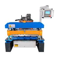 China 1000mm Touchscreen Metal Roofing Sheet Making Roll Forming Machine Plc Control for sale