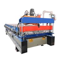 China Roofing Sheet Roll Forming Machine for 0.2-0.8mm PPGI and GI Material Thickness for sale