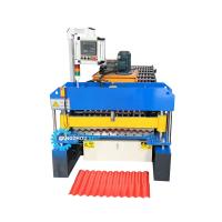 China PPGI Chain Driven Electric 3KW Corrugated Profile Roofing Sheet Roll Forming Machine for sale