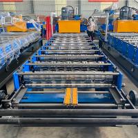 China Color Steel Coated Charcoal Grey Oriental Roman Tile Roll Forming Machine 0.3-0.8mm Coil Thickness for sale