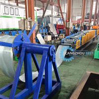 China Color Steel Square Tube Mold Cutting Roll Forming Machine with Elblow Machine for sale