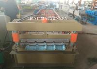 China Fast Low Noise Metal Roof Making Machine , Sheet Roll Forming Machine for sale