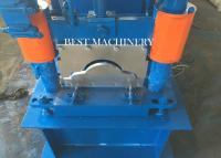 China Metal Roof Ridge Cap Roll Forming Machine 8-12m/Min Speed PLC Control System for sale