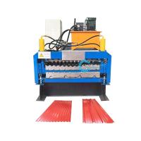 China Automatic Cutting Hydraulic Power Steel Profile Double Layer Roofing Roll Forming Machine for sale