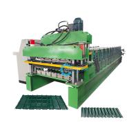 China Speed Stable Automatic PPGI Ridge Cap Roll Forming Machine With 15-16 Stations for sale