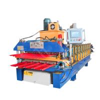 China Double Layer Steel Roof Roll Forming Machine with 5.5 KW Power and 15-16 Stations for sale