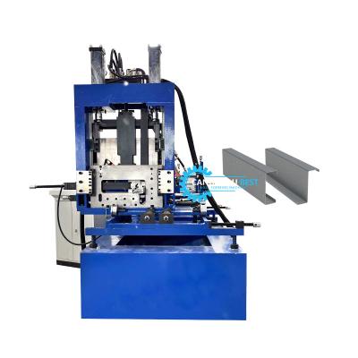 China Plc Control C Z U Purlin Roll Forming Machine Hydraulic Punching And Cutting for sale