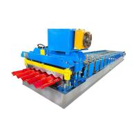China Steel Roof Sheet glazed tile roll forming machine With Different Shapes for sale