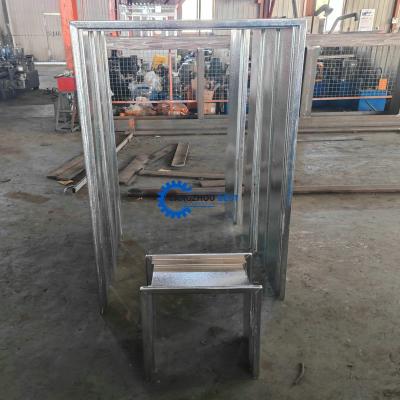 China PLC Control System Steel Building Galvanized Self Lock Door Frame Roll Forming Machine for sale