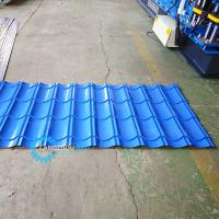 China Color Steel PLC Control Hydraulic Pressing& Cutting Zee Roof Tile Roll Forming Machine for sale