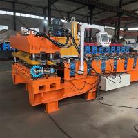 China Hydraulic Cutting 5.5kw Power Color Steel Profile Russia Tile Roll Forming Machine for sale